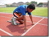 OLAHRAGA: teknik lari sprint
